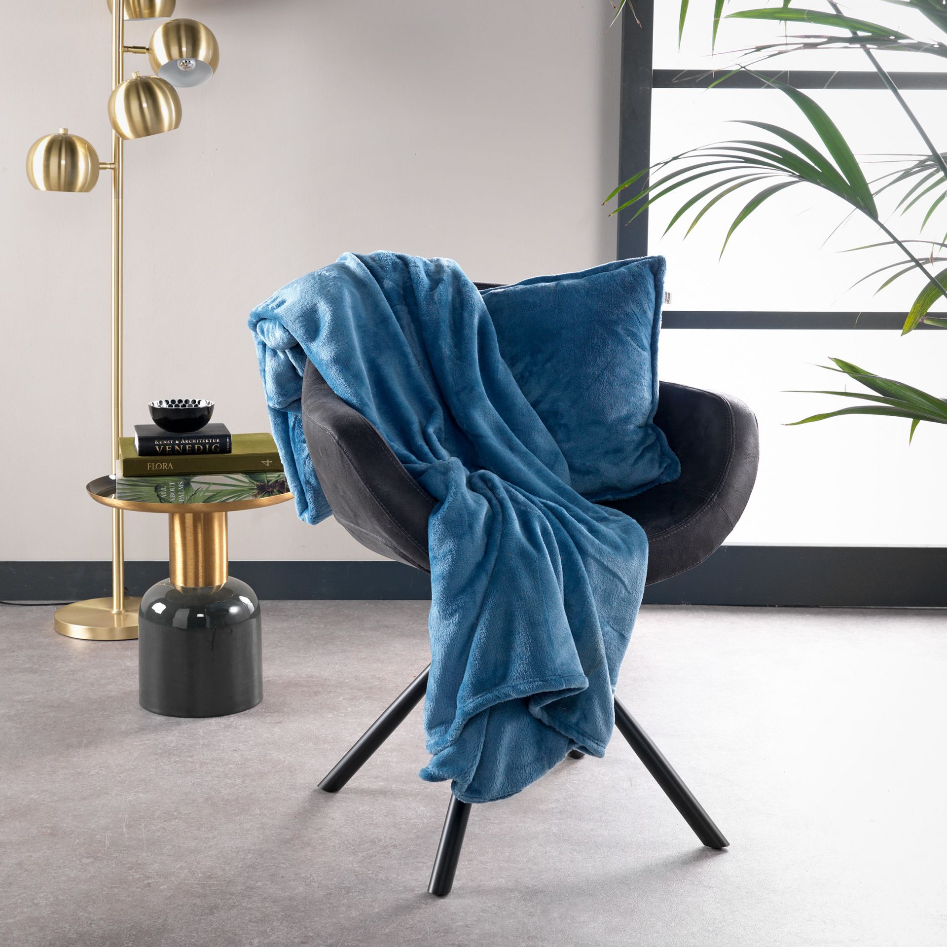 Dutch Decor BILLY Plaid Provincial blue 150x200 cm - Stoak & co.