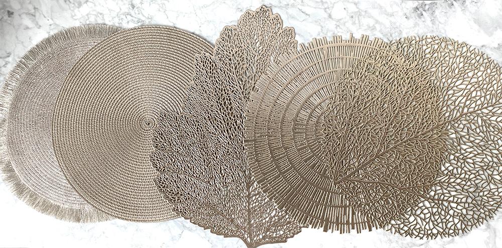 Opjet placemat Rond Goud (4 stuks) - Stoak & co.